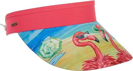 Sun 'N' Sand Flamingo With Glasses Visor (One Size - Pink) at Amazon ...