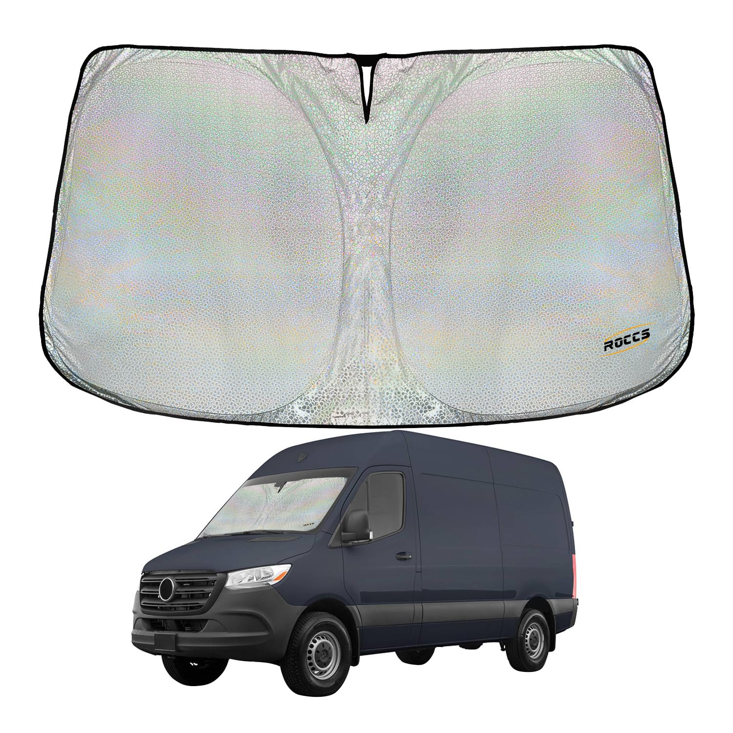 Snapklik.com : ROCCS Iridescent Windshield Sun Shade Fit For 2007-2025 ...
