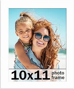Amazon.com - CountryArtHouse 10x11 Frame White Solid Wood Picture Frame ...