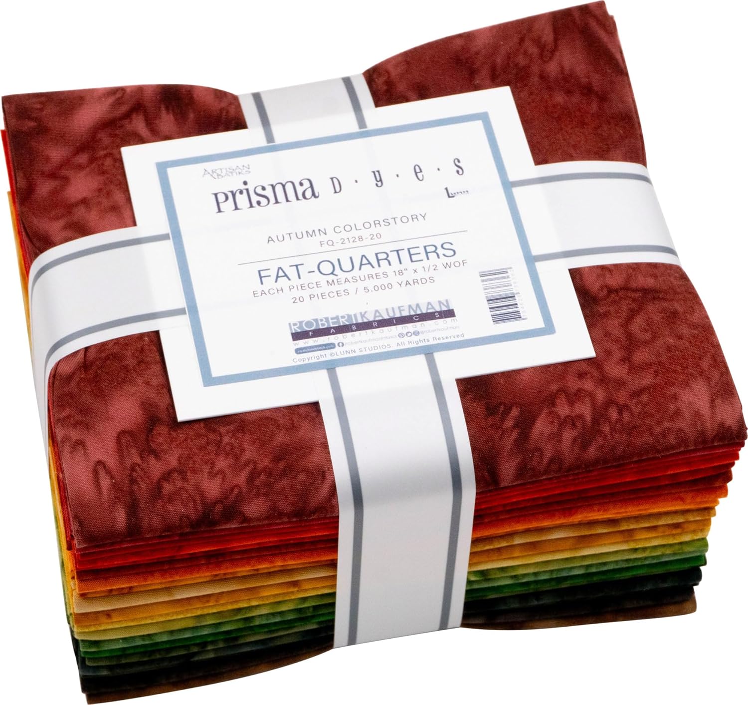 Amazon.com: Lunn Studios Artisan Batiks Prisma Dyes Autumn 20 Fat ...