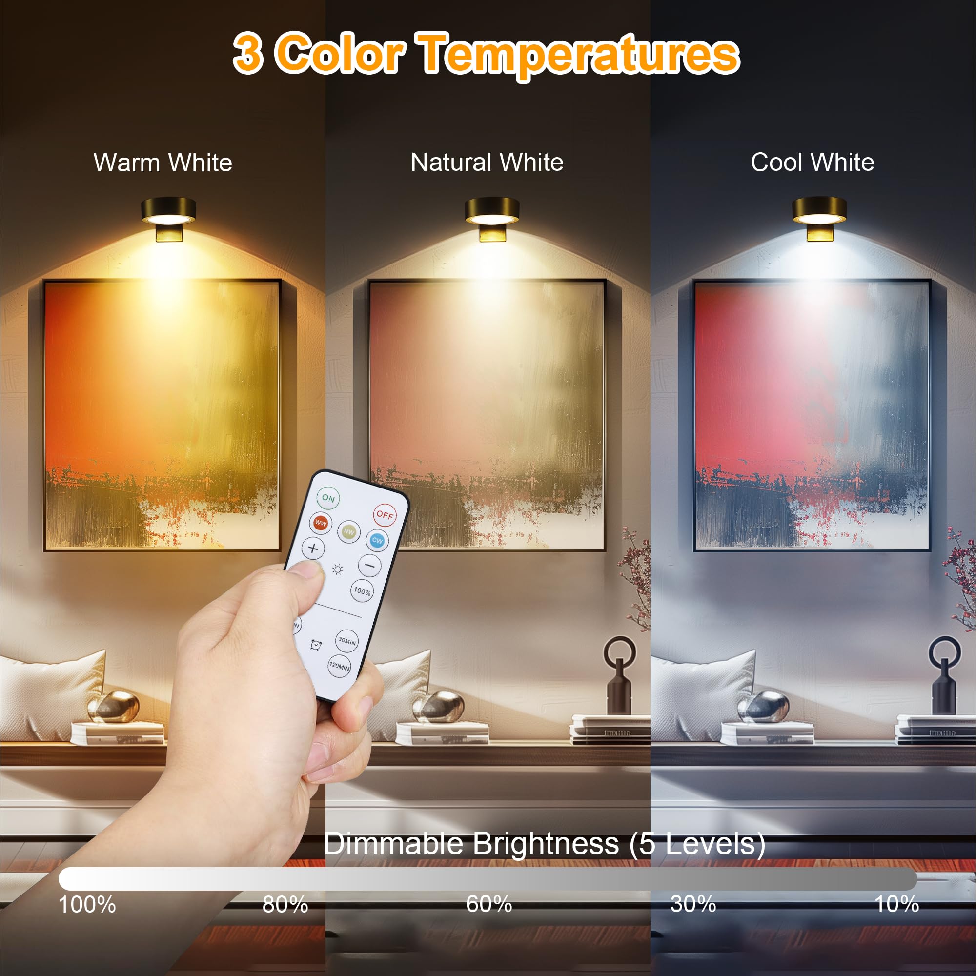 Lpl601xlbrc Picture Display Lighting Battery Operated Picture Lights