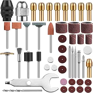 50 Pcs Rotary Tool Accessories Kit 1/8-inch Diameter Shanks Universal ...