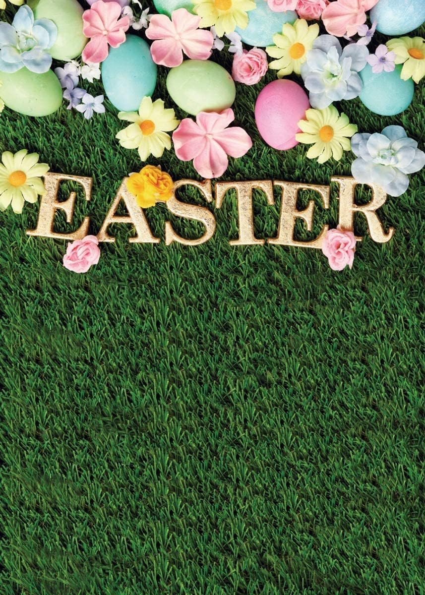 Amazon.com : Dudaacvt 8x10 ft Easter Backdrop Happy Easter Backdrops ...