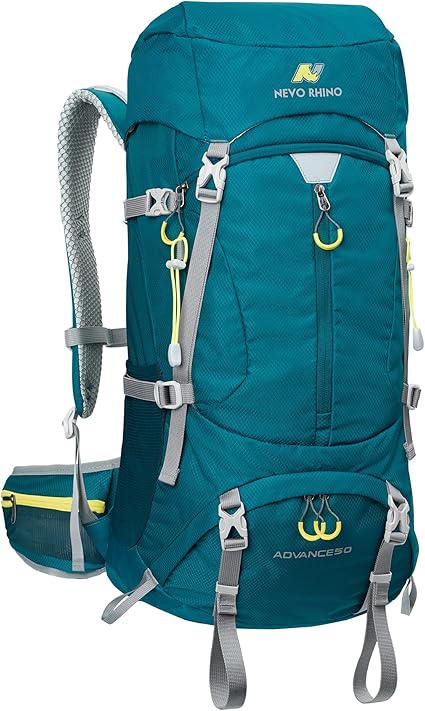 N NEVO RHINO Lightweight Waterproof Camping Backpack with Rain Cover ...
