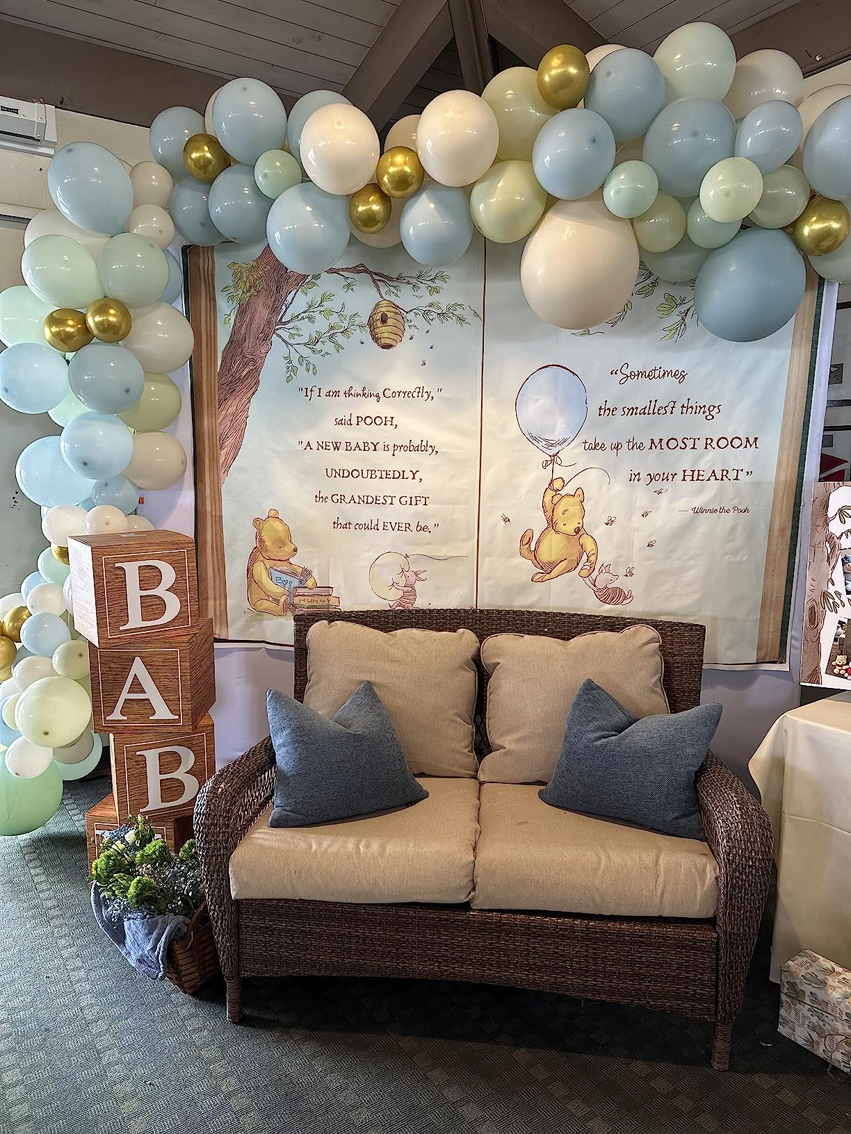 $4/mo - Finance 136PCS Dusty Green Blue Balloon Garland Arch Kit Green ...