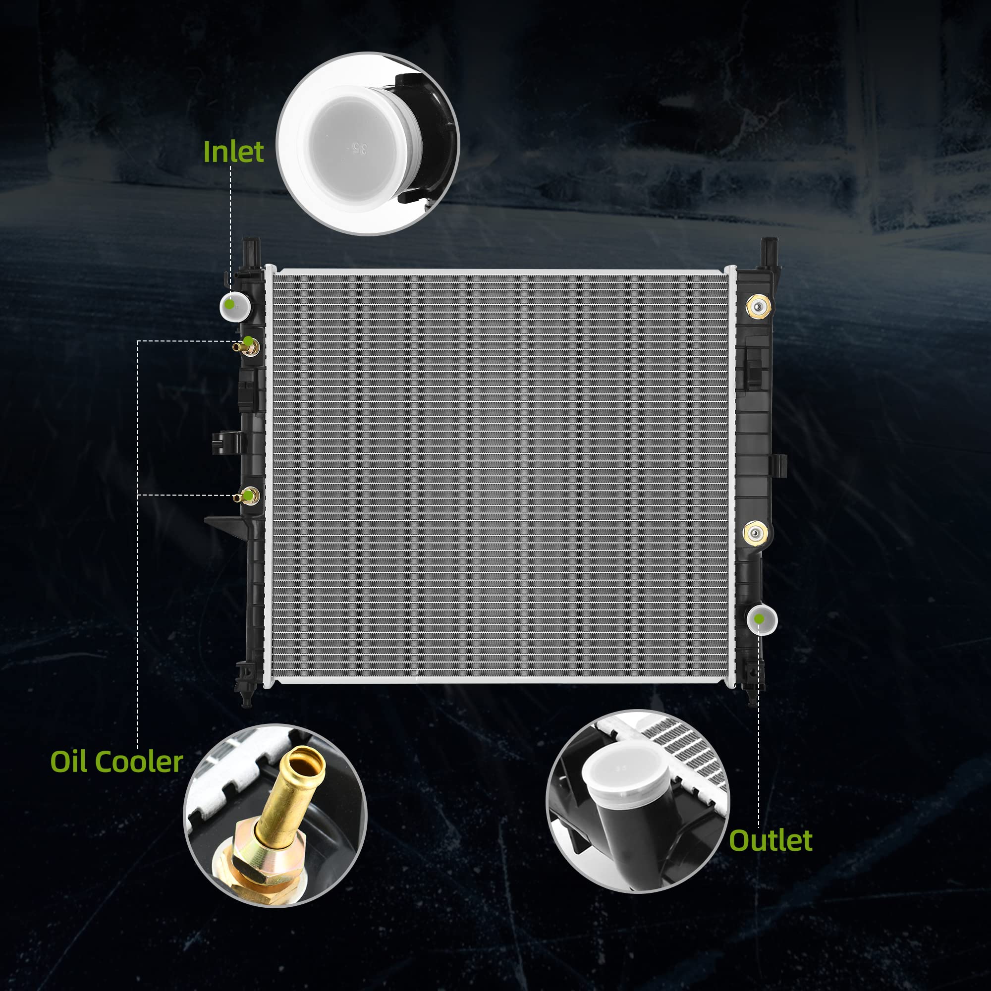 AUTOSAVER88 Radiator Compatible with 1998-2003 Mercedes-Benz ML320 1999 ...