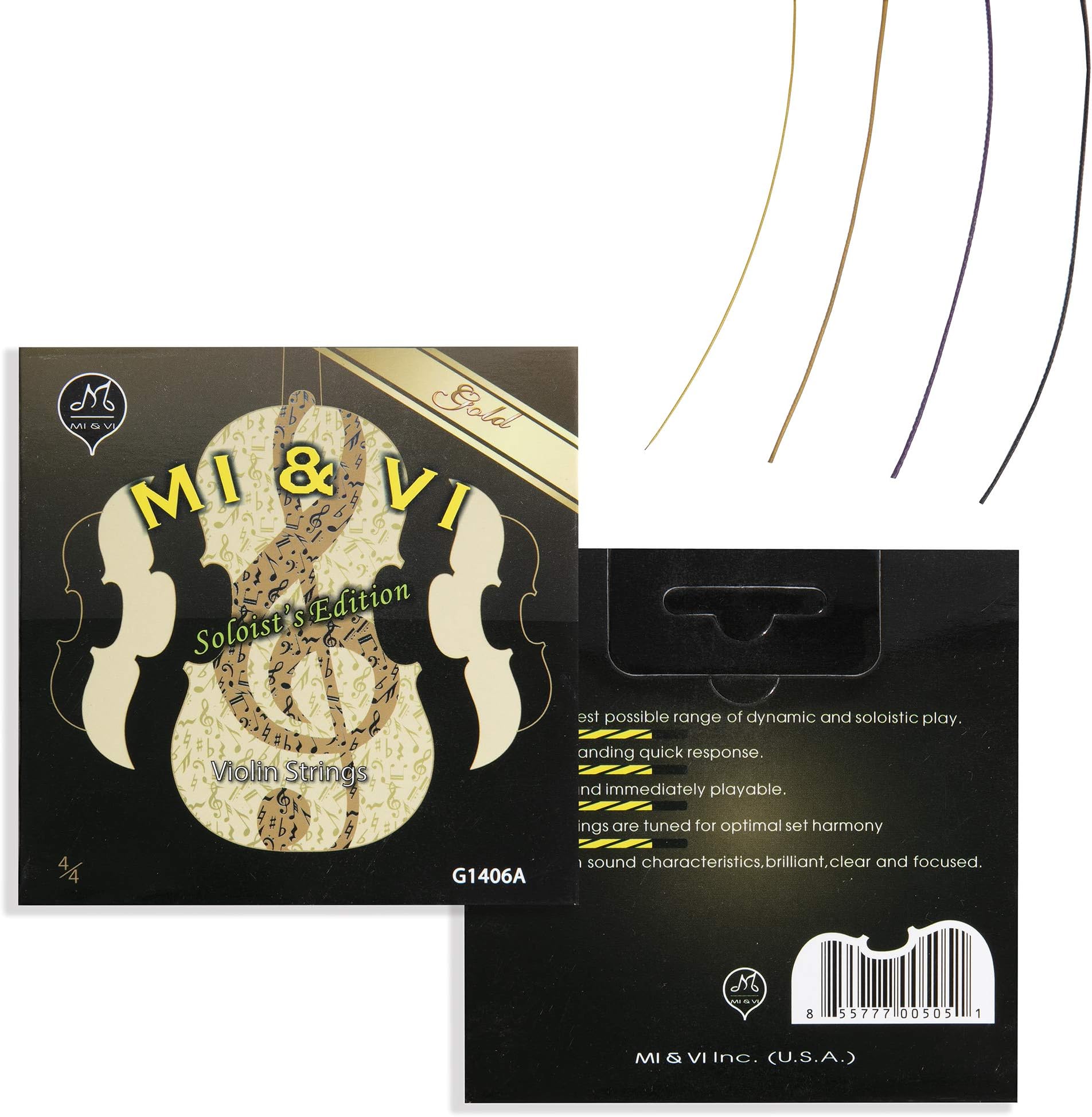 Amazon.com: Viotti Violin Strings 4/4 Full Set | Medium Tension ...