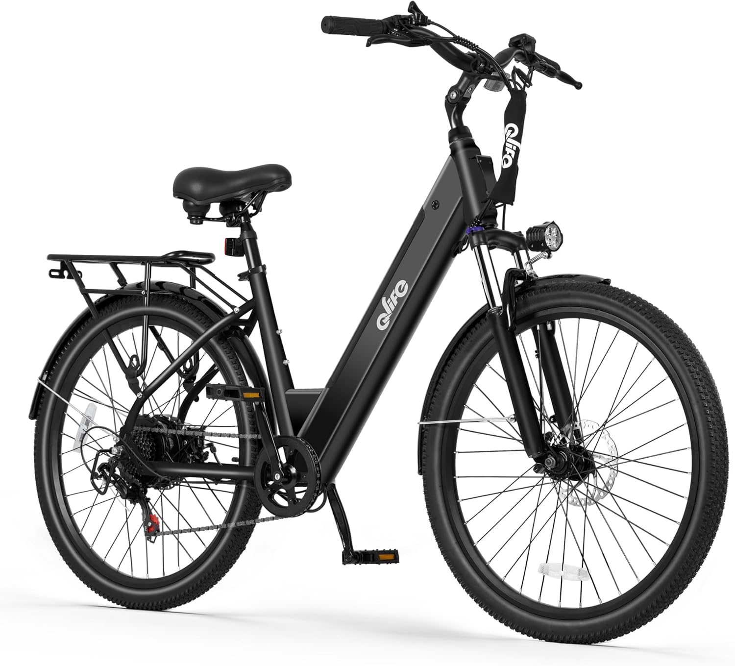 Amazon.com : Qlife Cityone 2.0 Electric Bike for Adults,Up to 65Miles,28MPH,1200W Peak Motor 26 ...