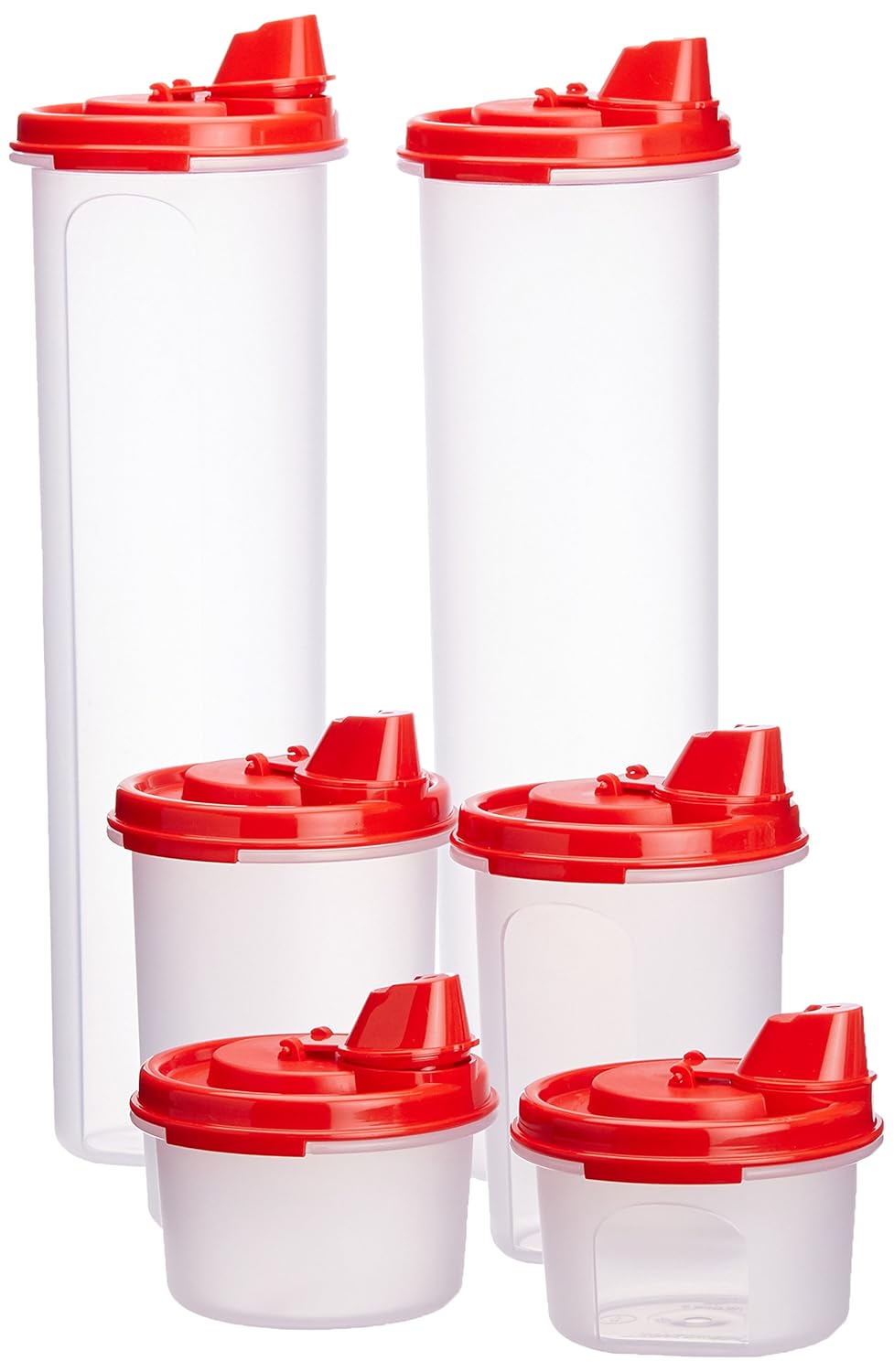 Tupperware Magic Flow Set (Buy 2-Pieces Mini Magic Flow + 2-Pieces Mega ...