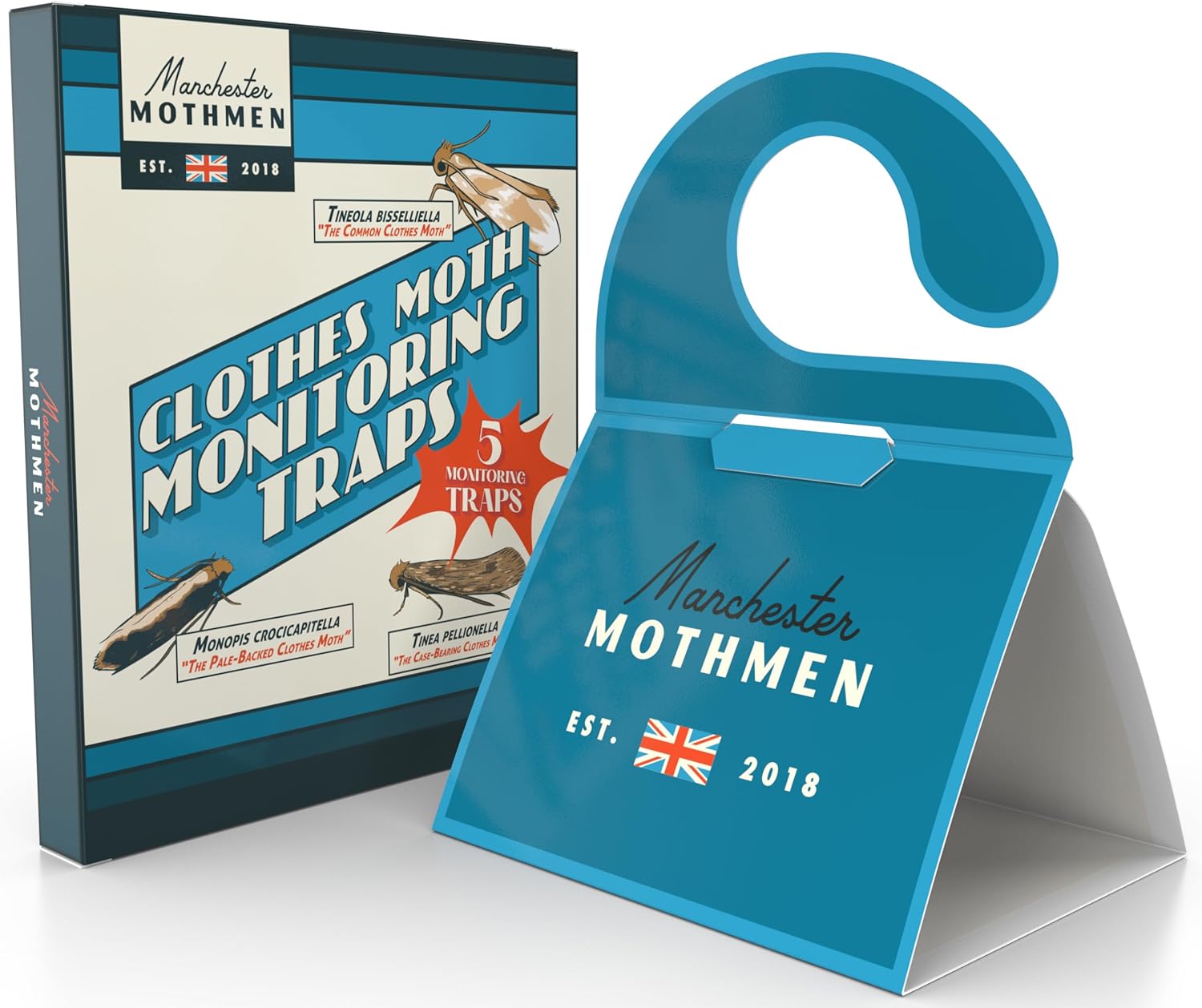 Manchester Mothmen Clothes & Carpet Moth Monitoring Traps | 5 Sticky ...