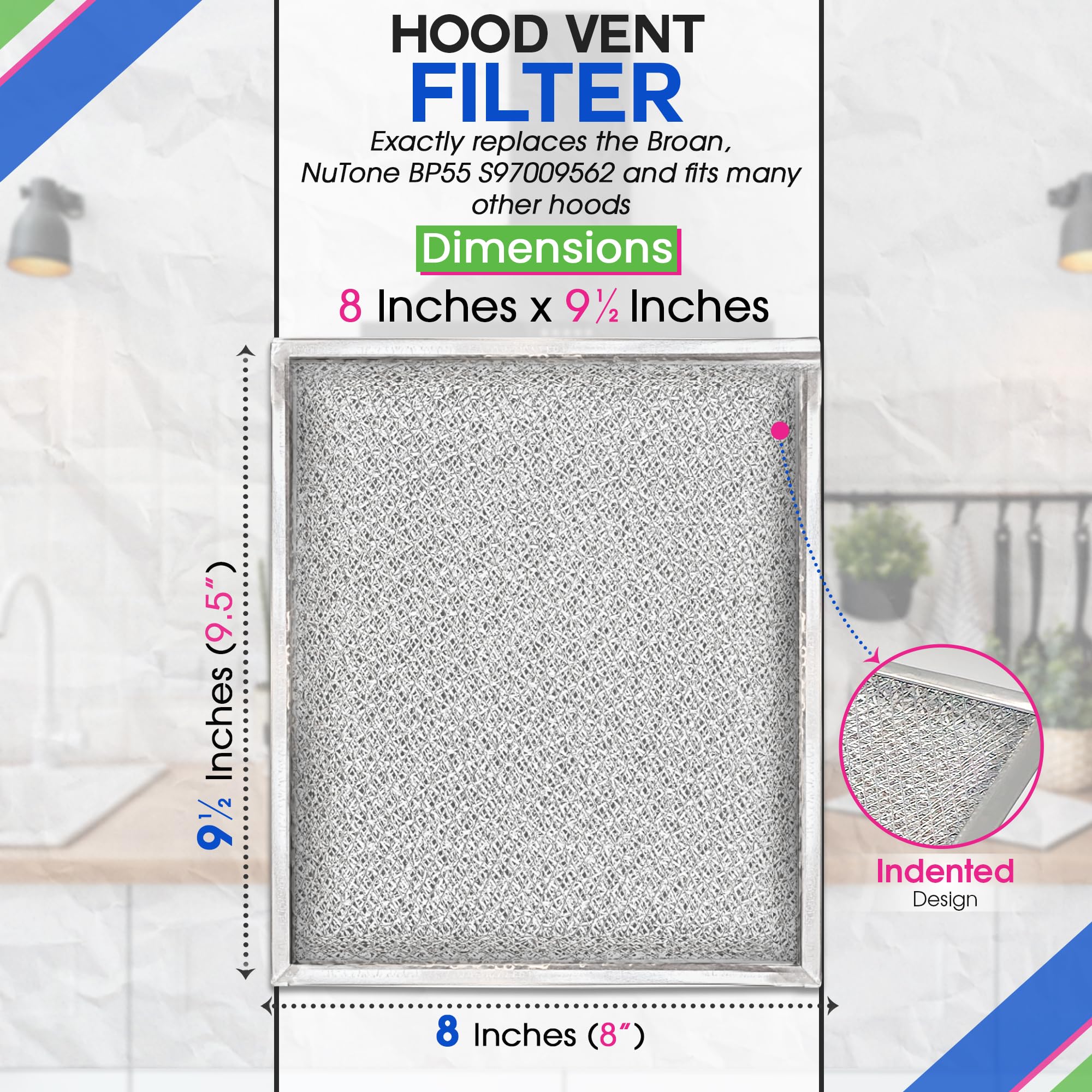 Snapklik.com : Range Hood Filter Replacement For Braun Nu-Tone BP55 ...
