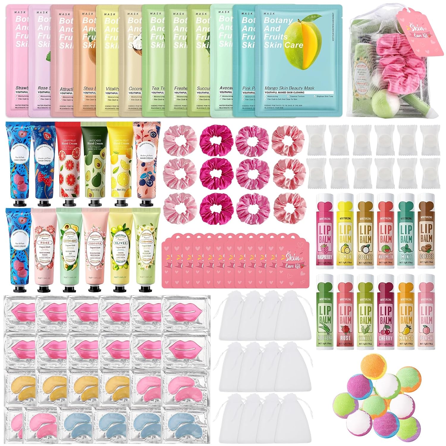 Amazon.com : Jutqut 120PCS Spa Party Supplies for Girls, Include Facial ...