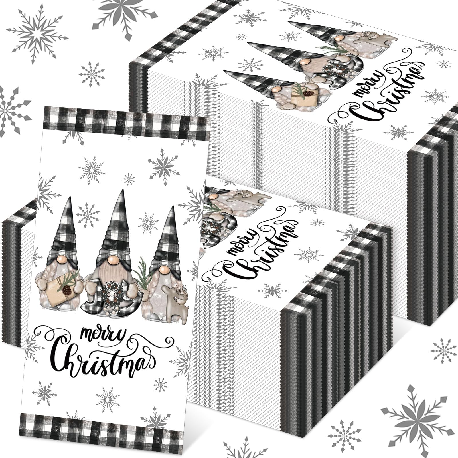 Amazon.com: Saypacck 100 Pcs Winter Christmas Paper Guest Towels for ...