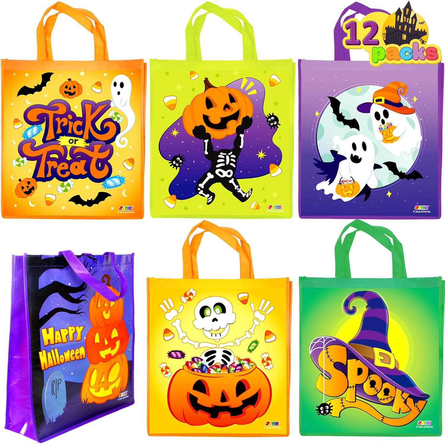 Amazon JOYIN 12 Halloween Large Treat Goody Tote Bags For amazon-joyin-12-halloween-large-treat-goody-tote-bags-for