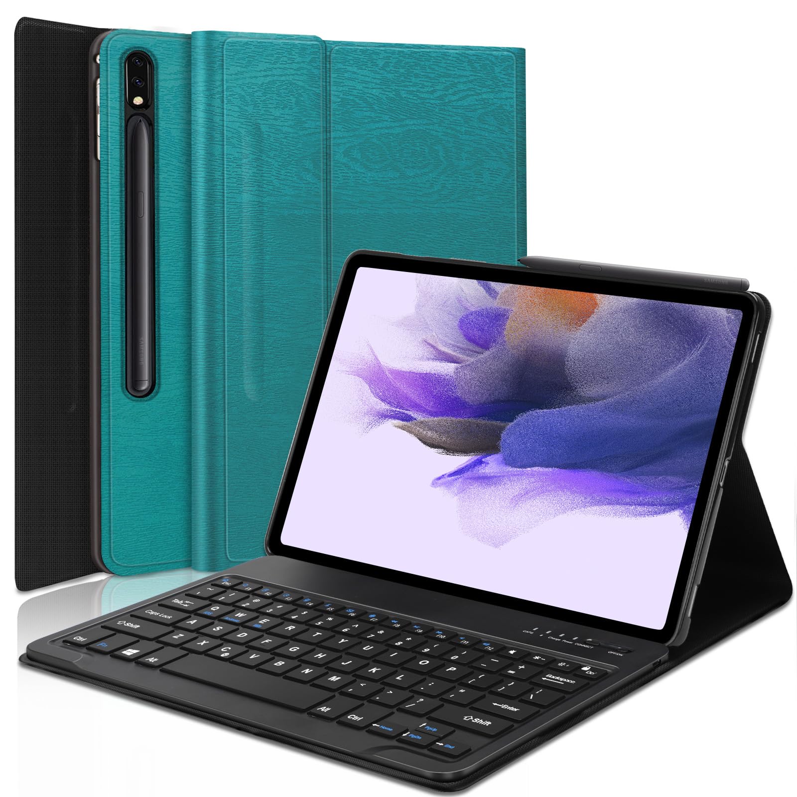 Buy Galaxy Tab S7 FE Case 12.4" s with Keyboard for Samsung Galaxy Tab ...