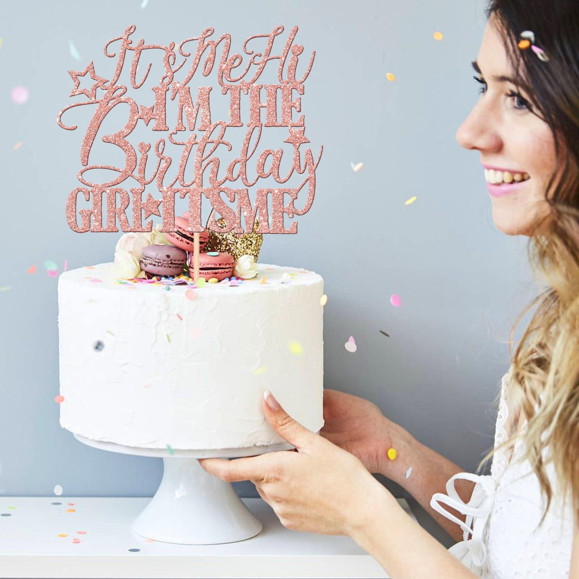 Snapklik.com : 1 PCS Its Me Hi Im The Birthday Girl Its Me Cake Topper ...