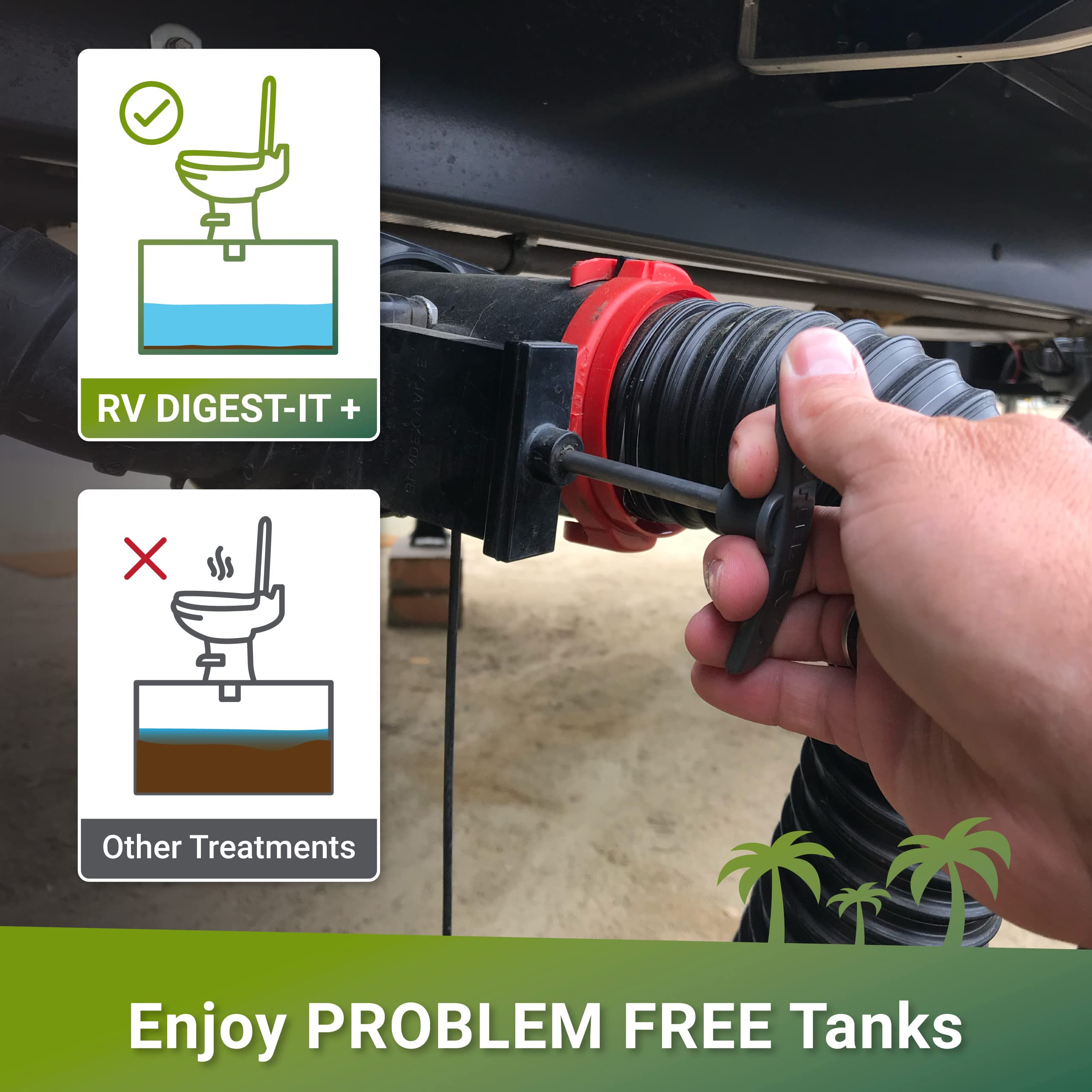 Snapklik.com : Unique RV Digest-It+, Extra-Strength Black Tank ...