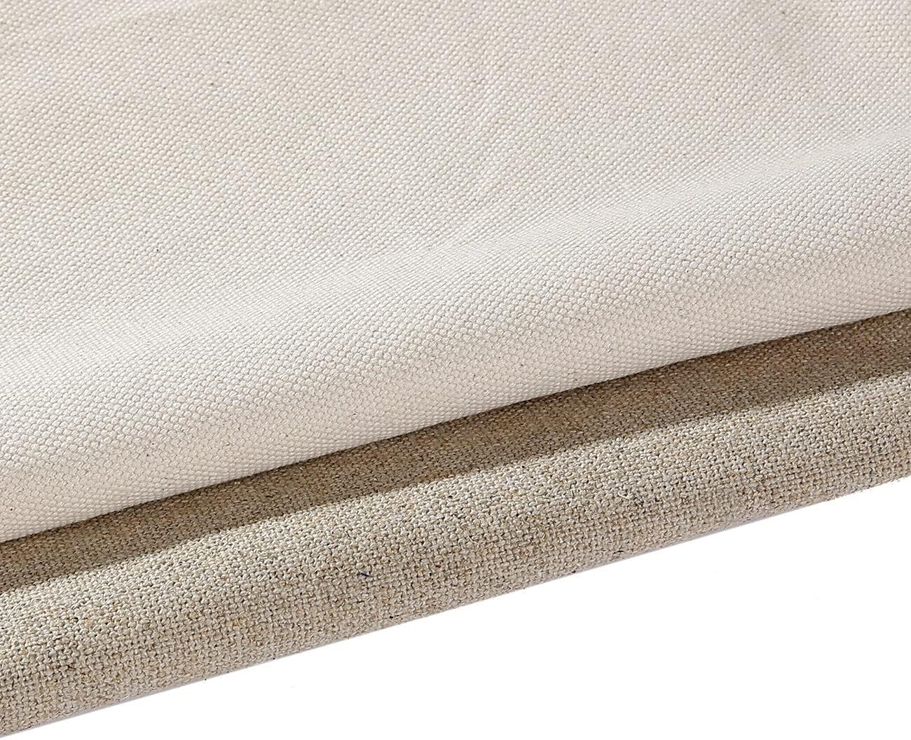 Amazon.com: 100% Cotton Upholstery Canvas & Cotton Linen Mix Fabric ...