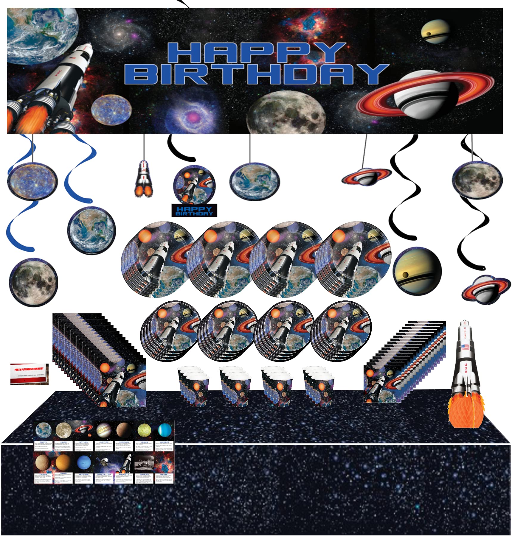 Buy Solar System Outer Space Blast Premium Deluxe Birthday Party ...