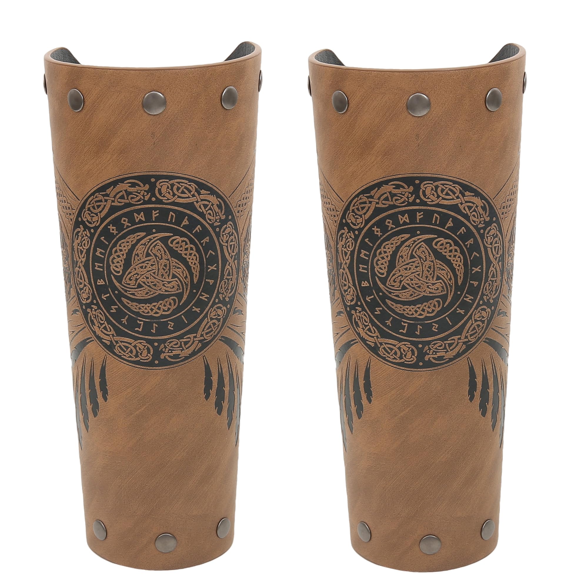 Snapklik.com : Leather Armor Medieval Arm Guards Cosplay Arm Bracers ...