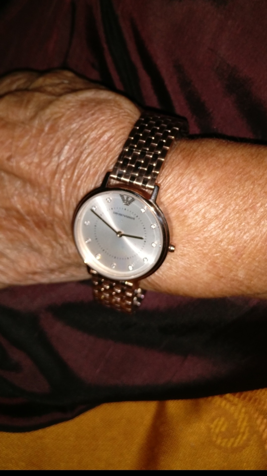 Buy Emporio Armani Stainless Steel Analog Grey Dial Women Watch-Ar11062 ...