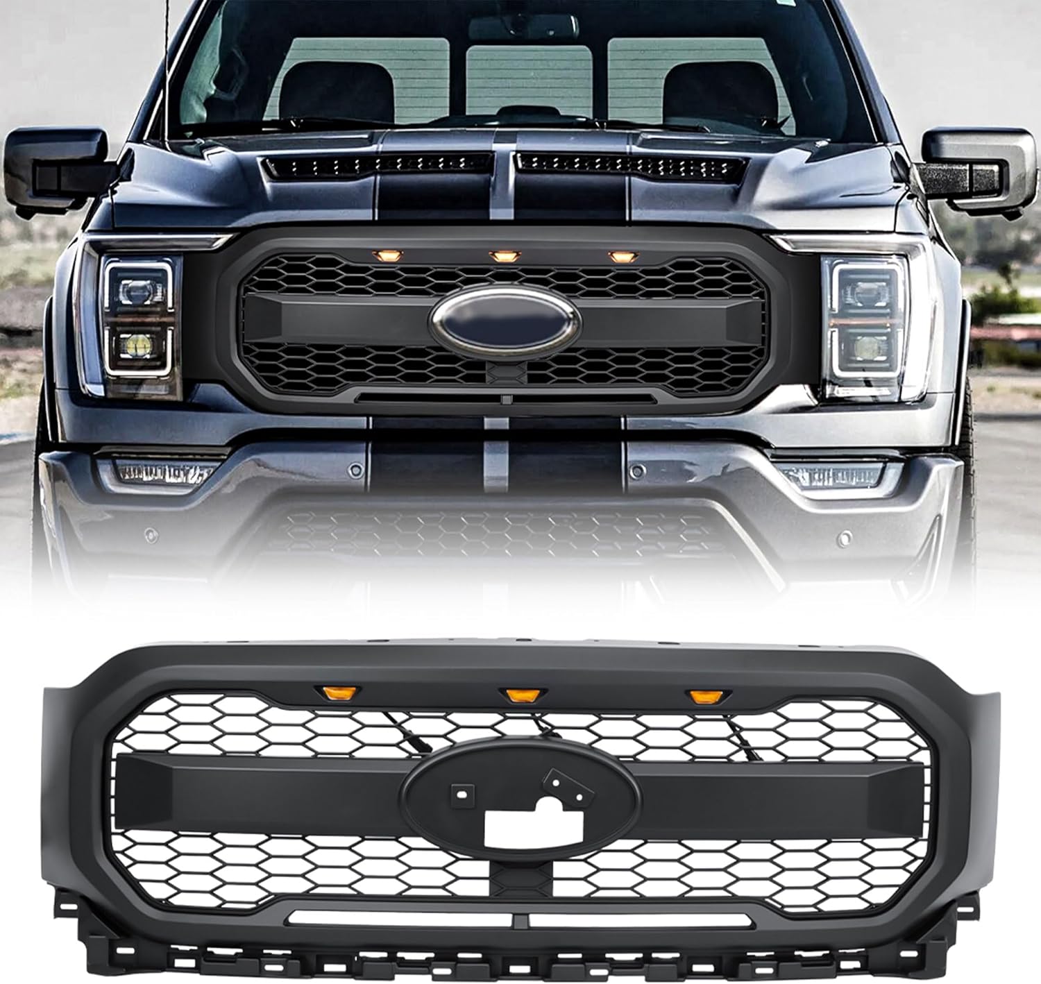 AMERICAN MODIFIED Raptor Style Mesh Grill with Amber Australia | Ubuy