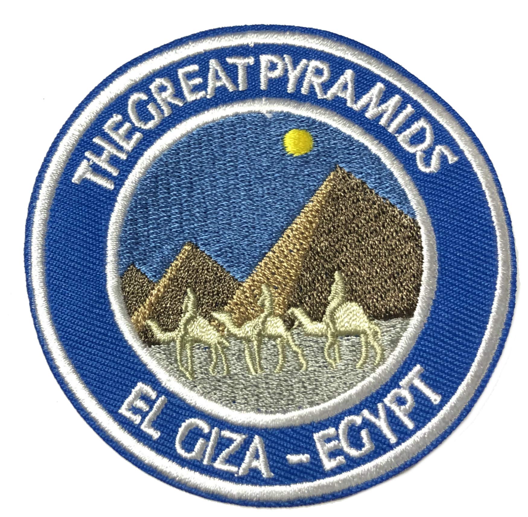 The Great Pyramids 3 Embroidered Patch Iron Sew On Ancient | Desertcart ...