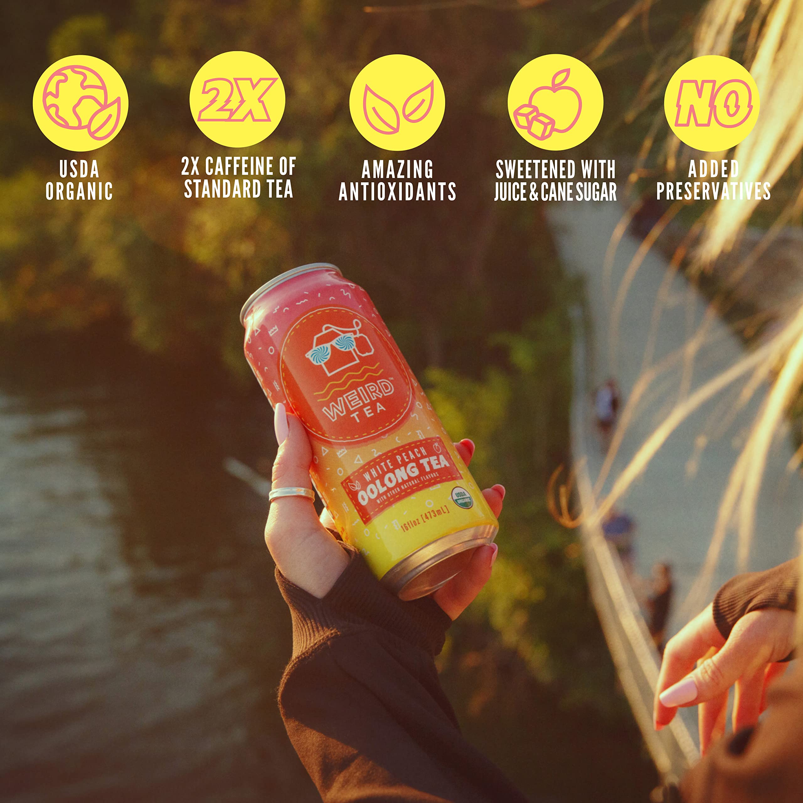 Buy Drink Weird - Weird Tea, White Peach Flavor with Oolong Tea ...