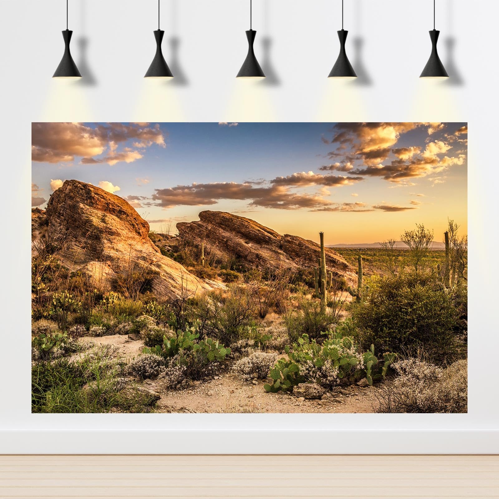Snapklik.com : Reptile Tank Background Sunset Oasis Cactus Desert ...