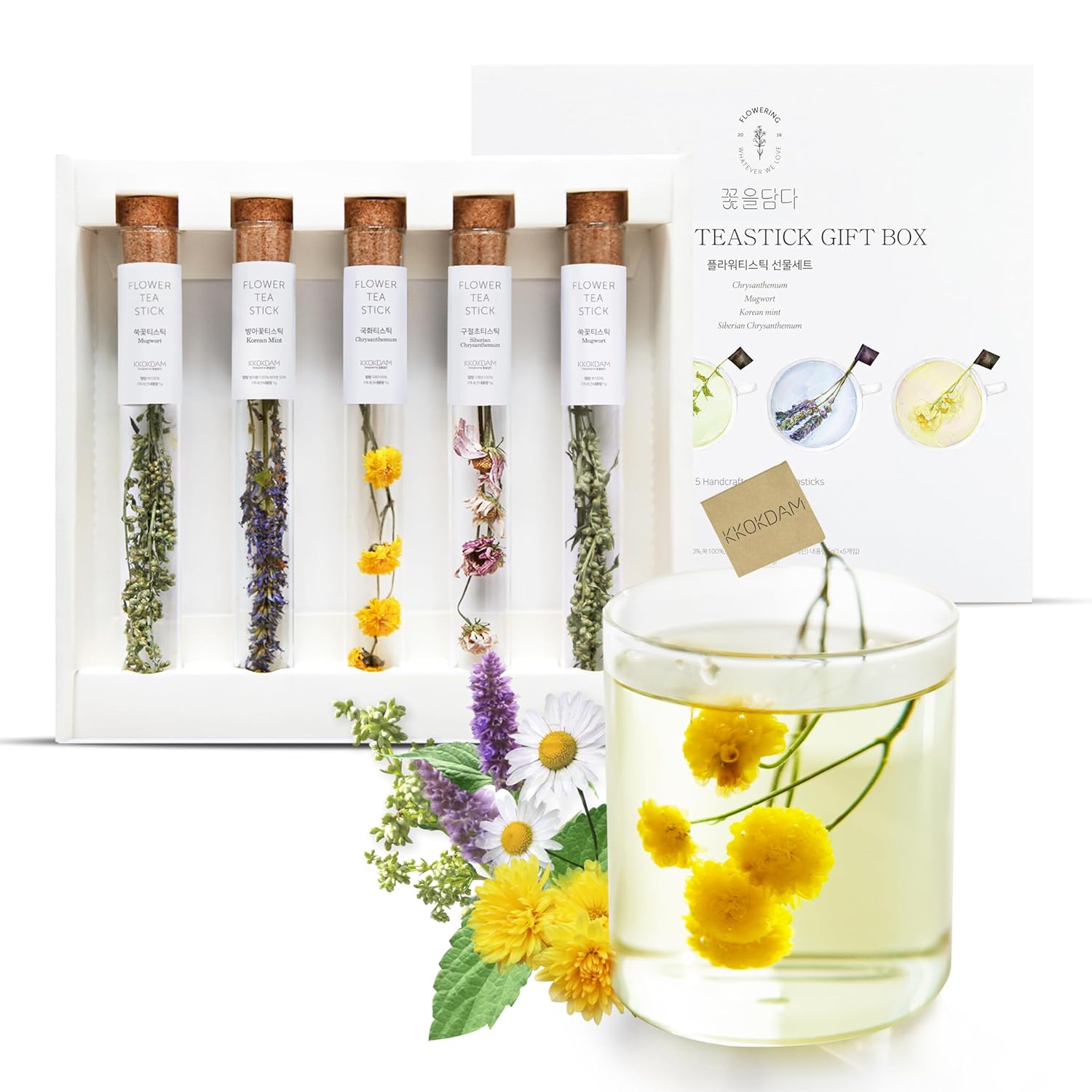 Amazon.com: KKOKDAM Tea Gift Set - Flower Tea Stick Variety Pack ...