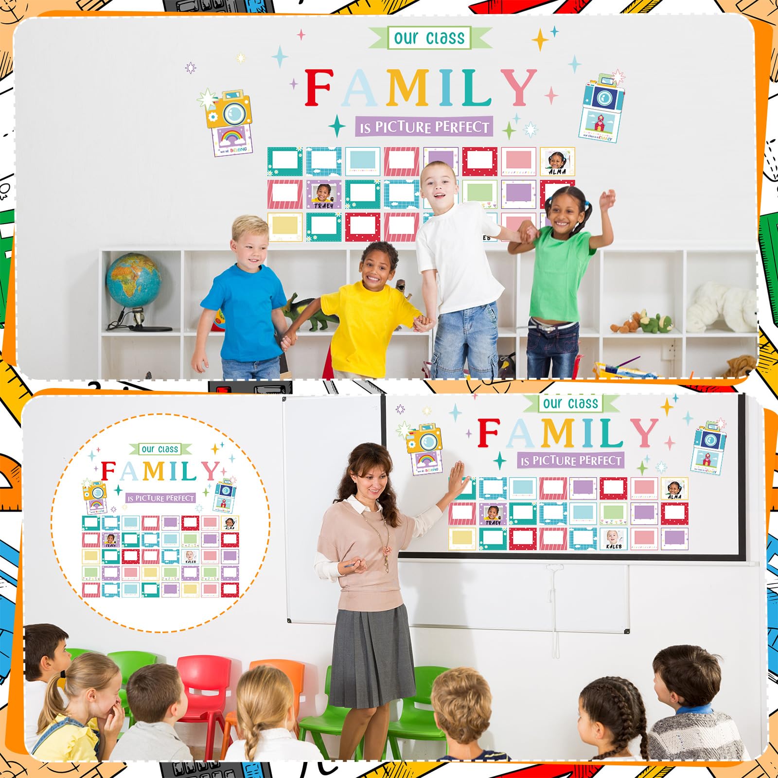 Photo Frame Classroom Decor Classroom Picture Frame Bulletin Board Set ...