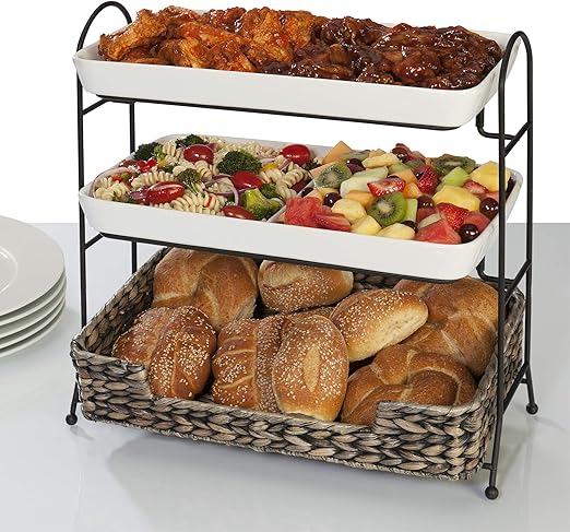 Amazon.com: CreativeWare Island Breeze 3 Tier Buffet, 1, Clear: Home ...