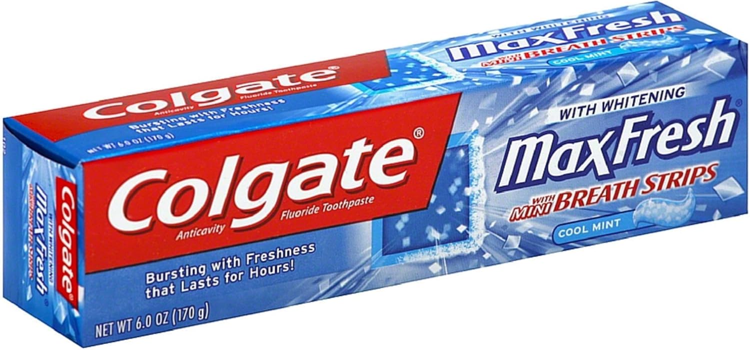 Amazon.com: Colgate Max Fresh Whitening Toothpaste With Mini Breath ...
