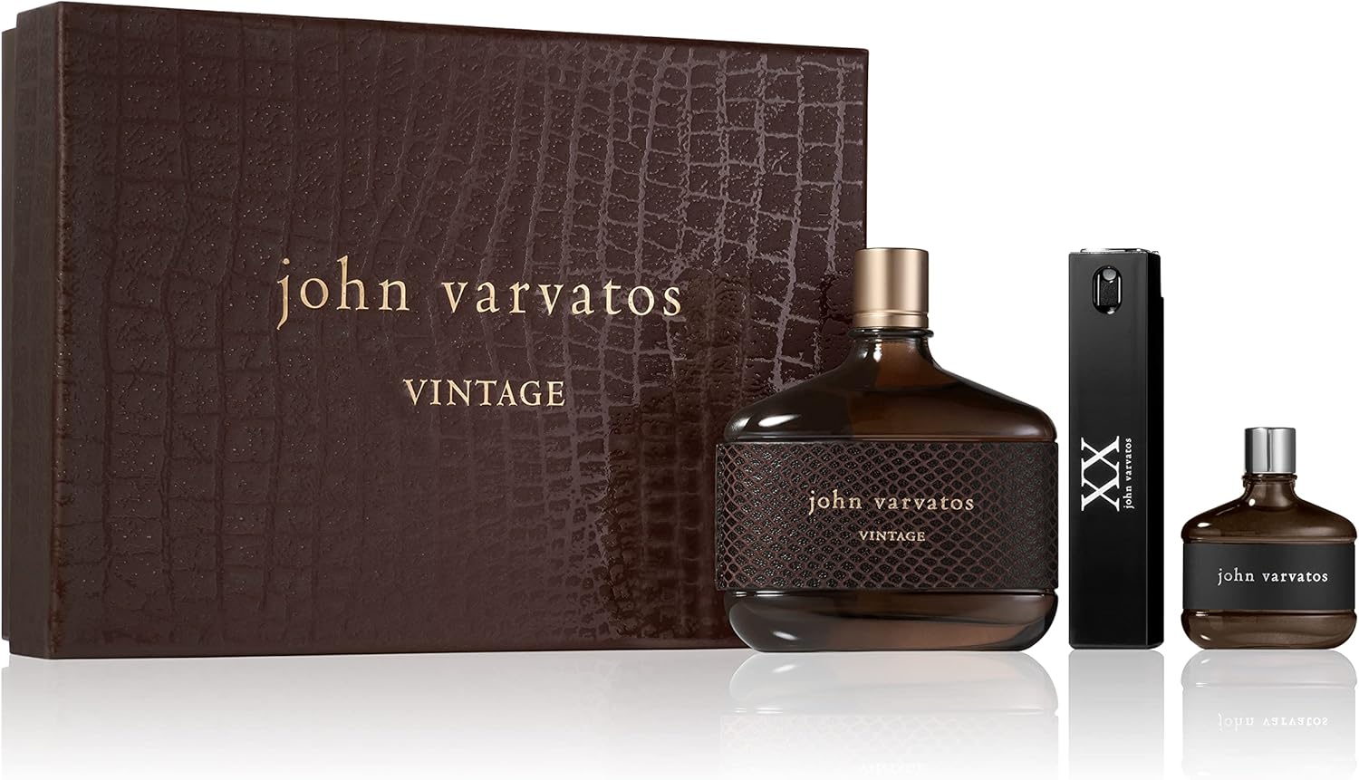 John Varvatos Vintage 125ml Eau de Toilette, 3-piece Fragrance Gift Set ...