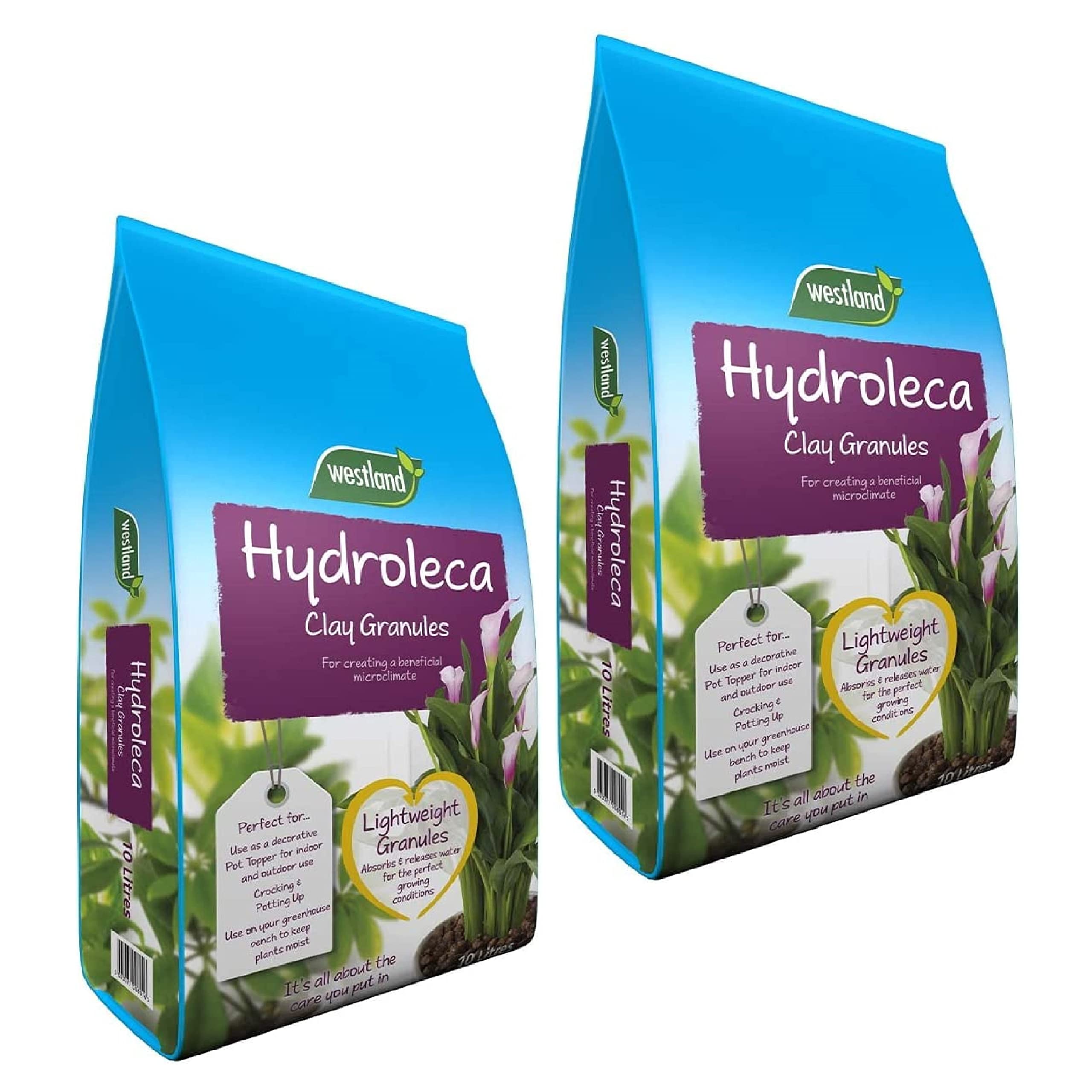 Topline Garden Hydroleca Clay Granules Bundle - Pack of 2 Lightweight ...
