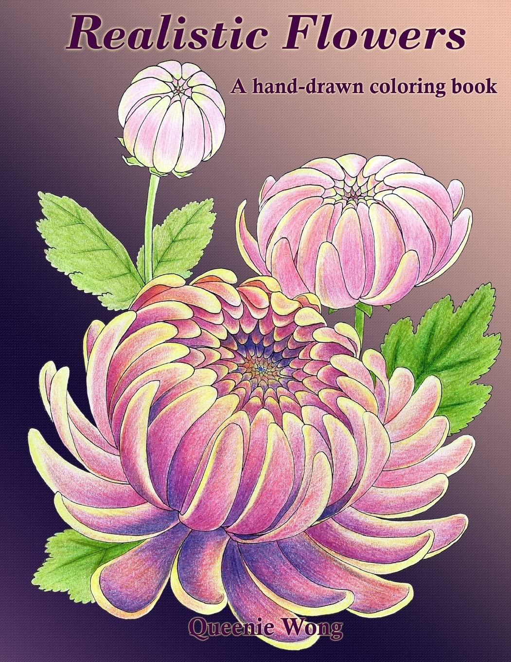 Amazon.com: Realistic Flowers - A hand-drawn coloring book ...