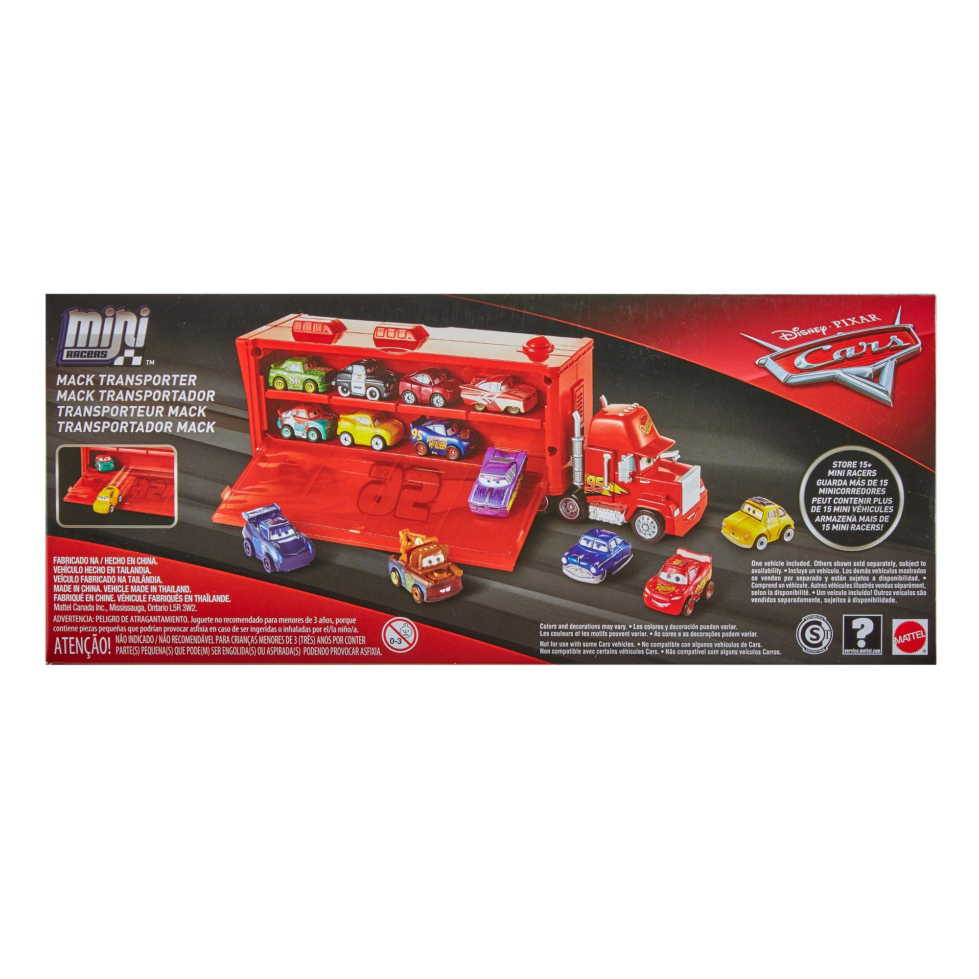 Buy Disney Pixar Cars Mini Racers Mack Transporter with Mini Lightning ...