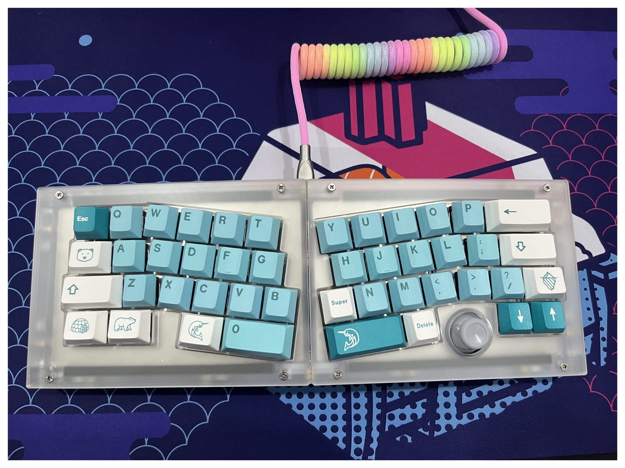 高価値セリー Libra Keyboard mini Case Keyboard 40%キーボード Alice PC/タブレット ...