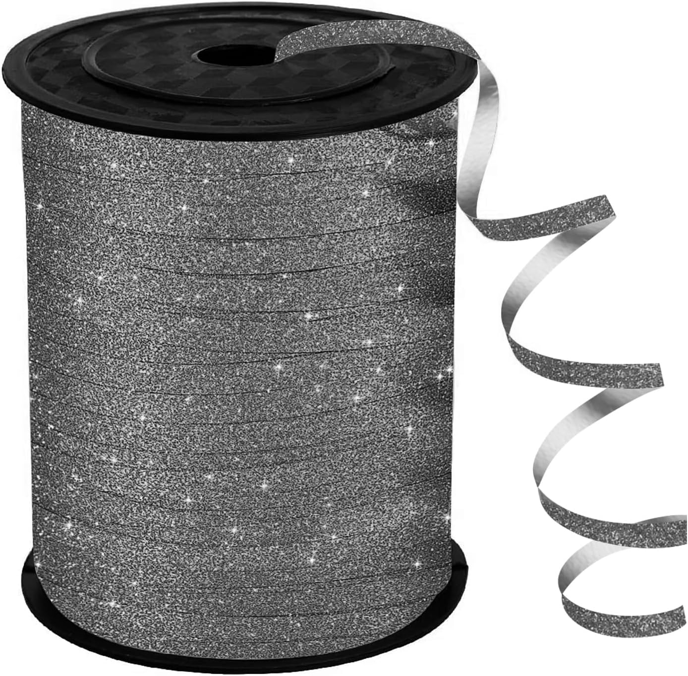 Amazon.com: Quhora 500 Yards Sparkle Black Curling Ribbon for Gift ...