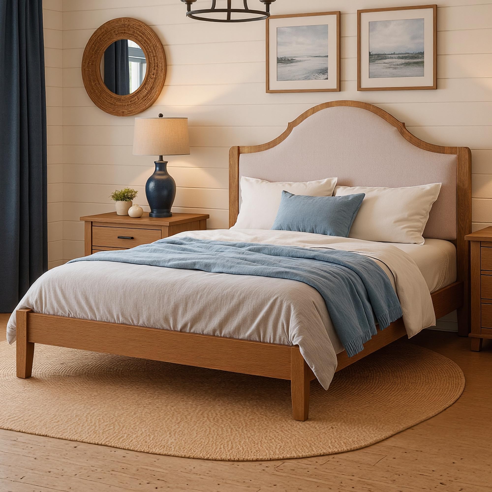 Snapklik.com : Jocisland Wood Full Size Bed Frame