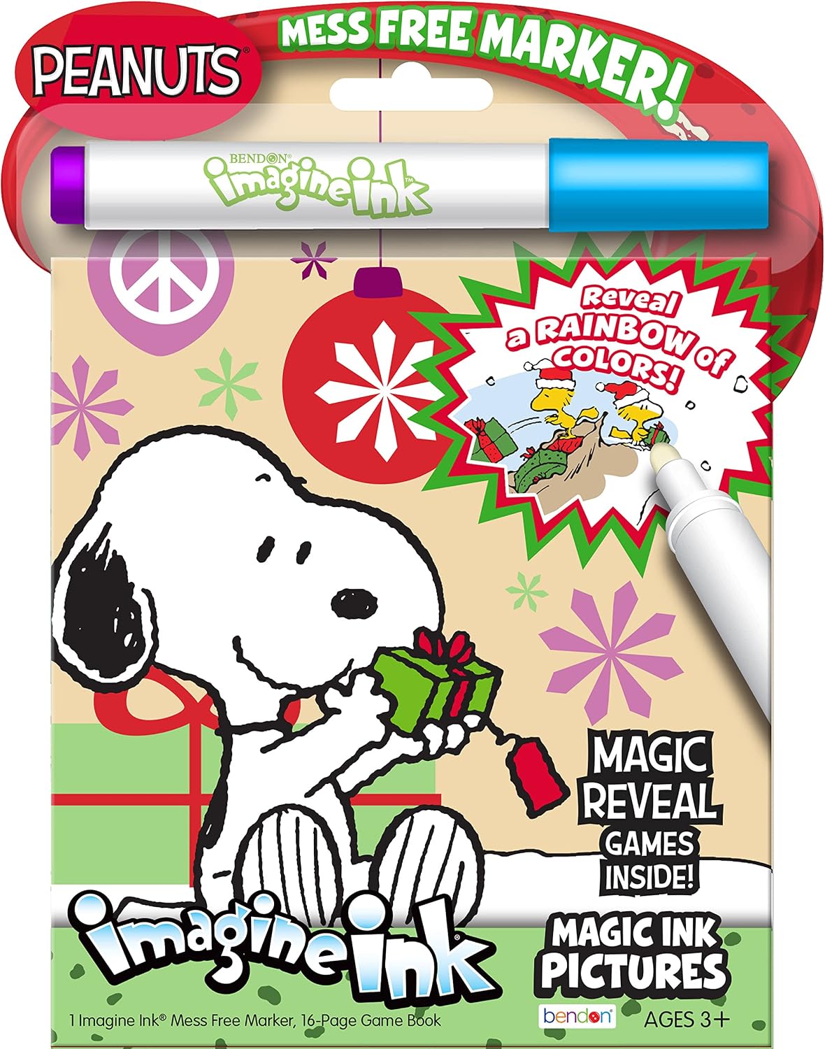 Bendon Peanuts Snoopy Holiday Imagine Ink – Libro de actividades de 16 ...