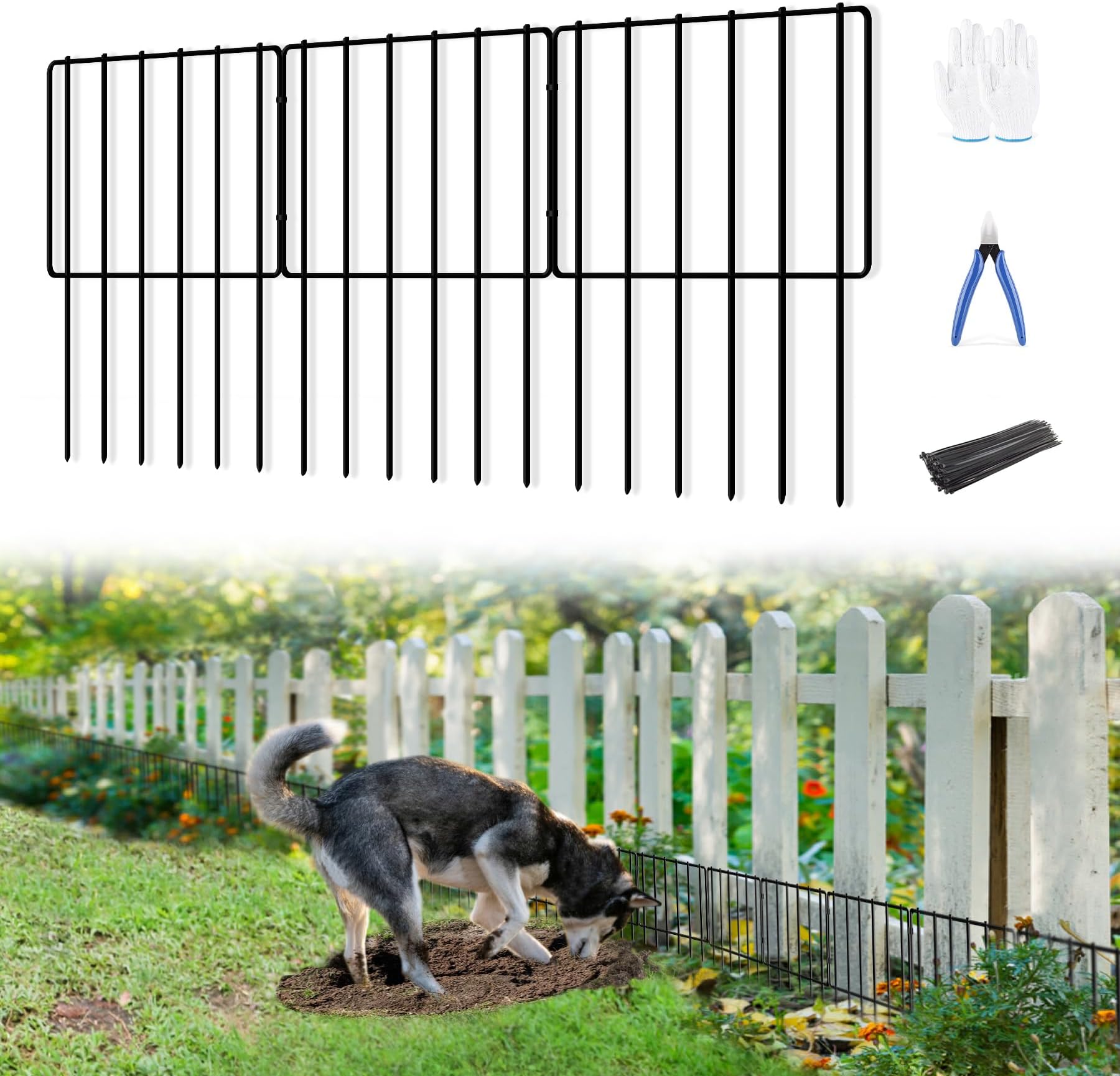 Amazon.com : 5 Pack Animal Barrier Fence, 13"Lx17"H Garden Fence for ...