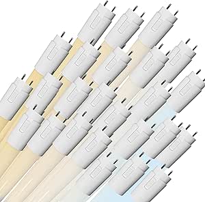 Amazon.com: Sunlite 88043 2FT LED T8 Glass Tube Bulb (Type A+B), 10W ...