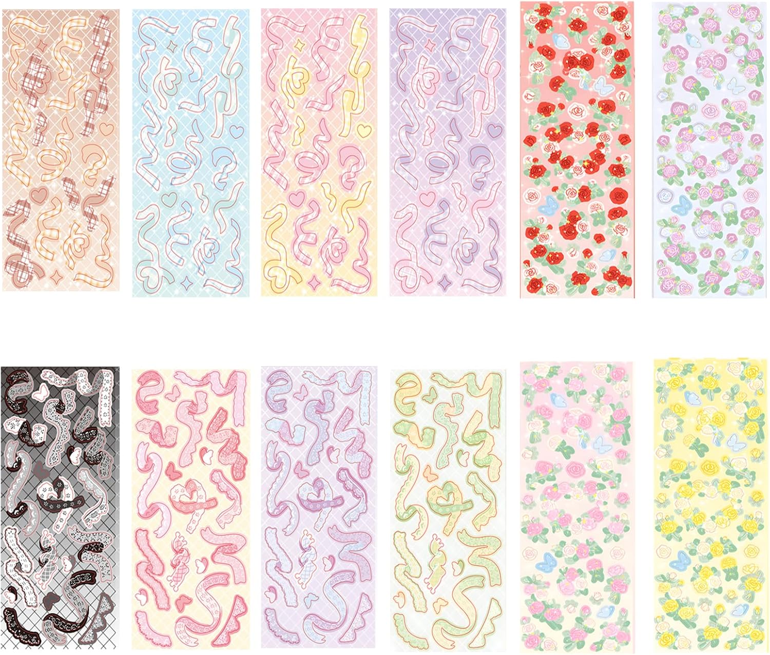 Amazon.com: Korean Stickers Kpop Deco Stickers for Photocard, DANUDON ...
