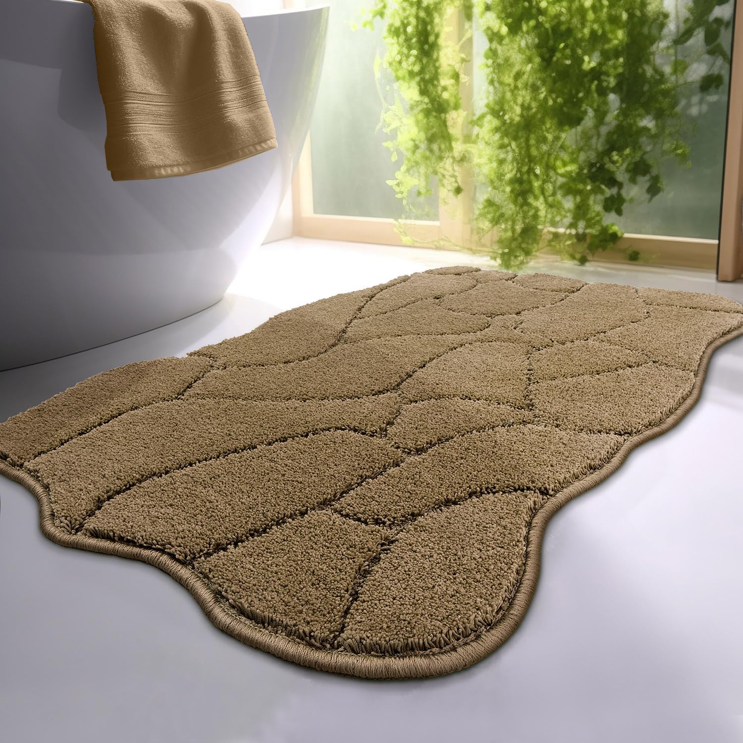Amazon.com: Bathroom Rugs, 32x20 Extra Soft and Absorbent Shaggy ...