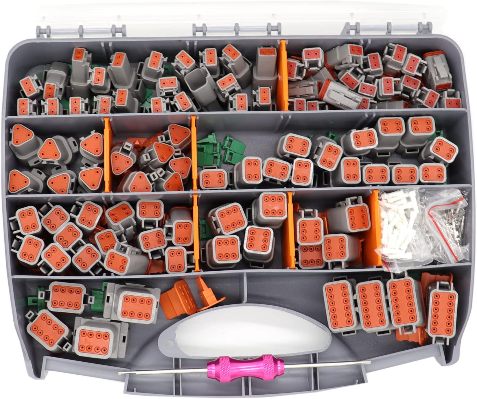 Amazon.com: 601 Pcs for DT Deutsch Connector Kit,Gray 2 3 4 6 8 12 Pin ...