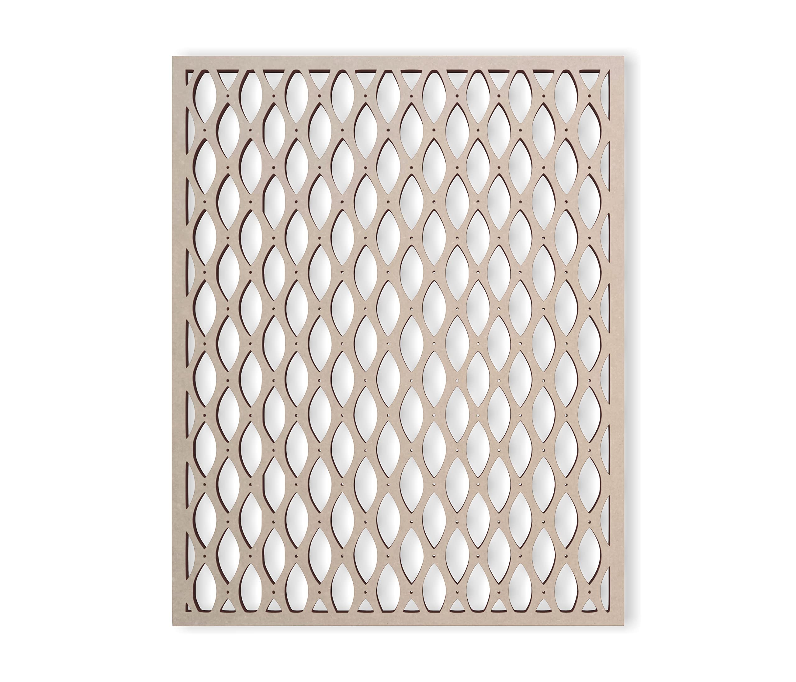 Amazon.com: Jess and Jessica Lattice Panel, Oval Scale Grid Design ...