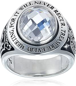 Amazon | [ドクターモンロー] Dr MONROE メッセージカレッジリング シルバー925 ホワイトキュービック FC-195-SV-WCZ-16 日本サイズ16号 | リング 通販