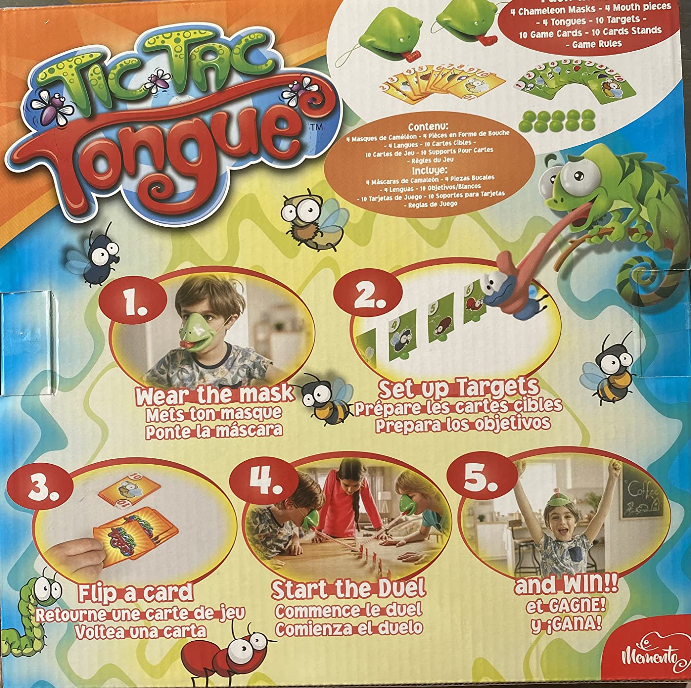 Amazon.com: TIC TAC Tongue Game, Be Quick to Lick The Bugs, Chameleon ...