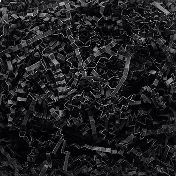 Amazon.com: Wowxyz 1 LB Crinkle Cut Paper Shred Black Crinkle Paper ...